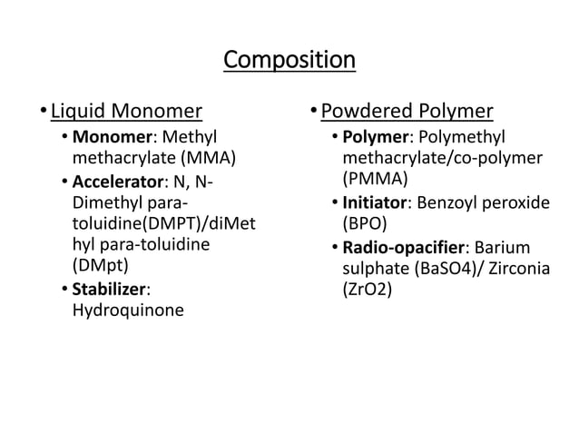 Bone cement | PPT