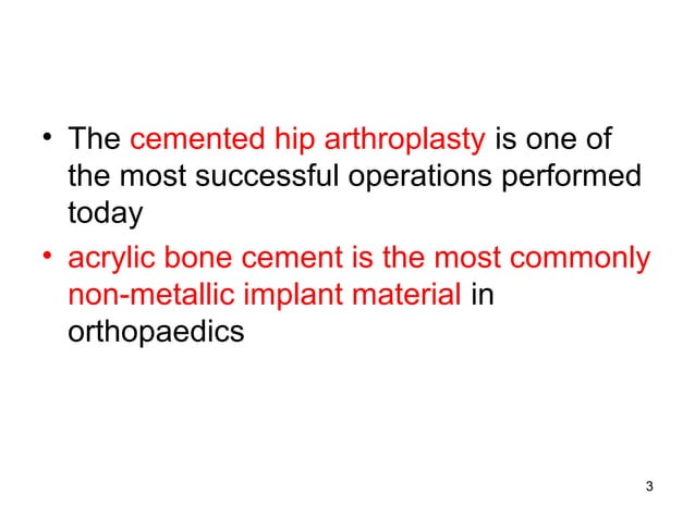 Bone cement | PPT