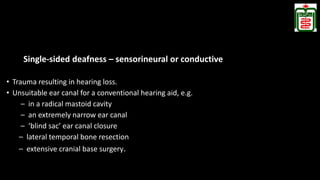 Bone Conduction Hearing Devices(BCHDs) | PPTX
