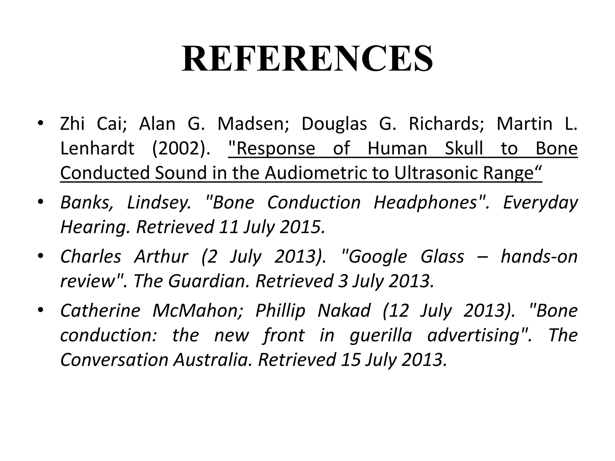 Bone conduction technolgy | PPTX