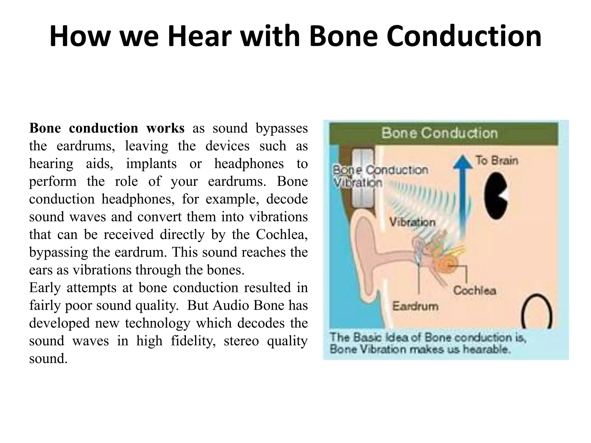 Bone conduction technolgy | PPTX