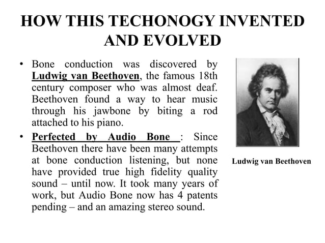Bone conduction technolgy | PPTX