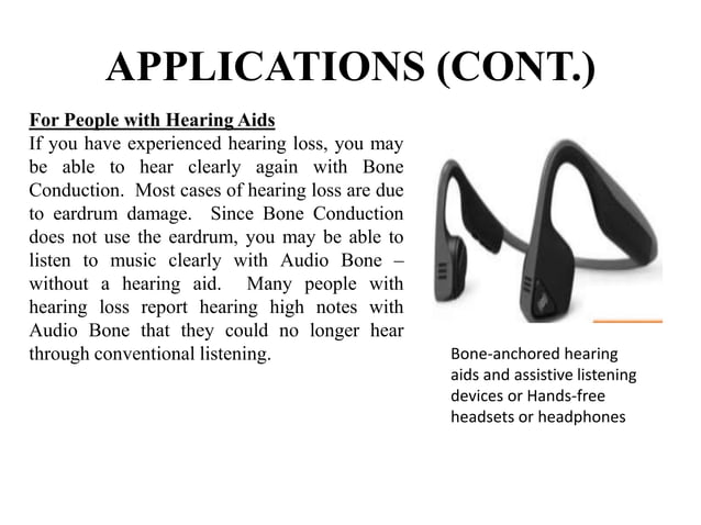 Bone conduction technolgy | PPTX