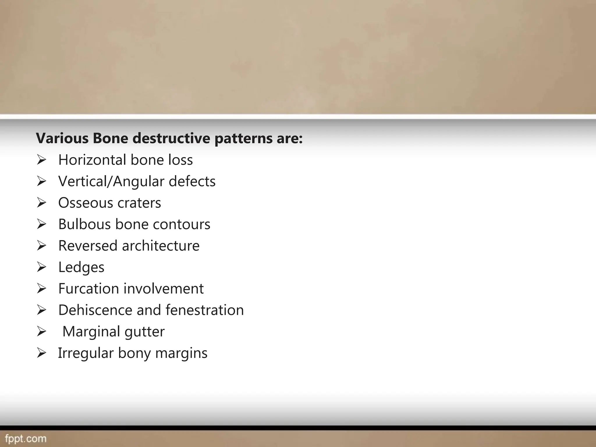 BONE DEFECTS lecture in periodontology. | PPTX