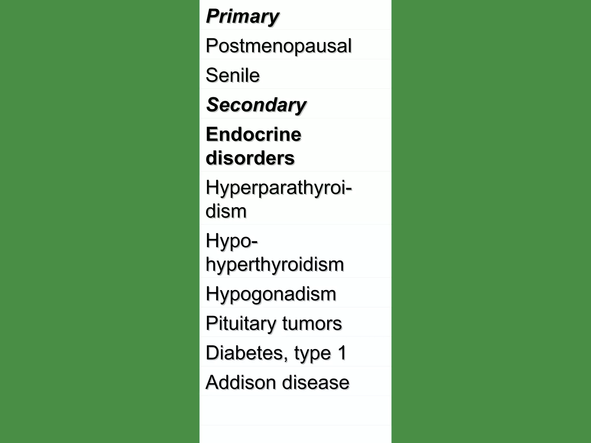Bone degenerative disorders | PPT