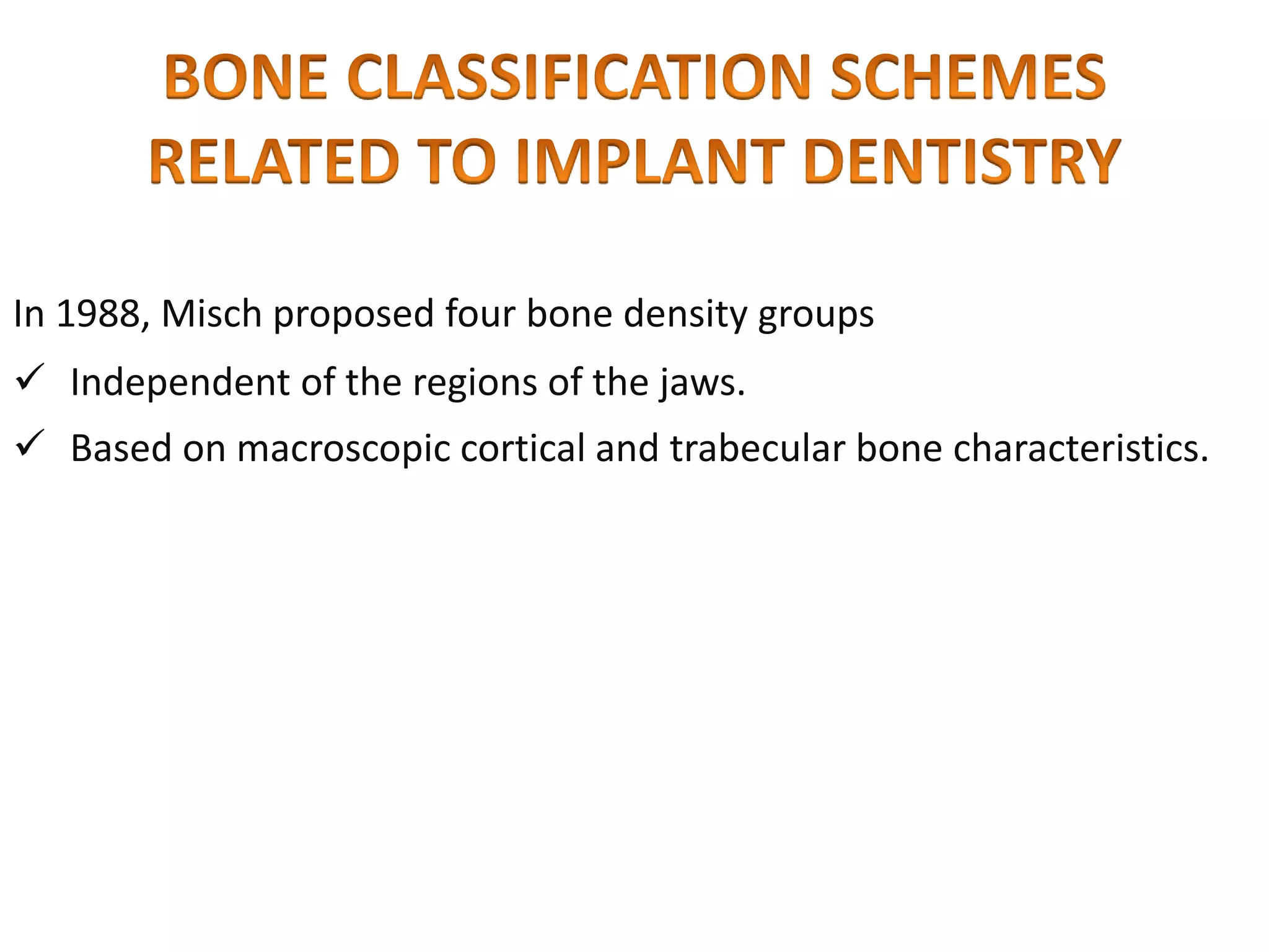Bone density for dental implant. | PPTX