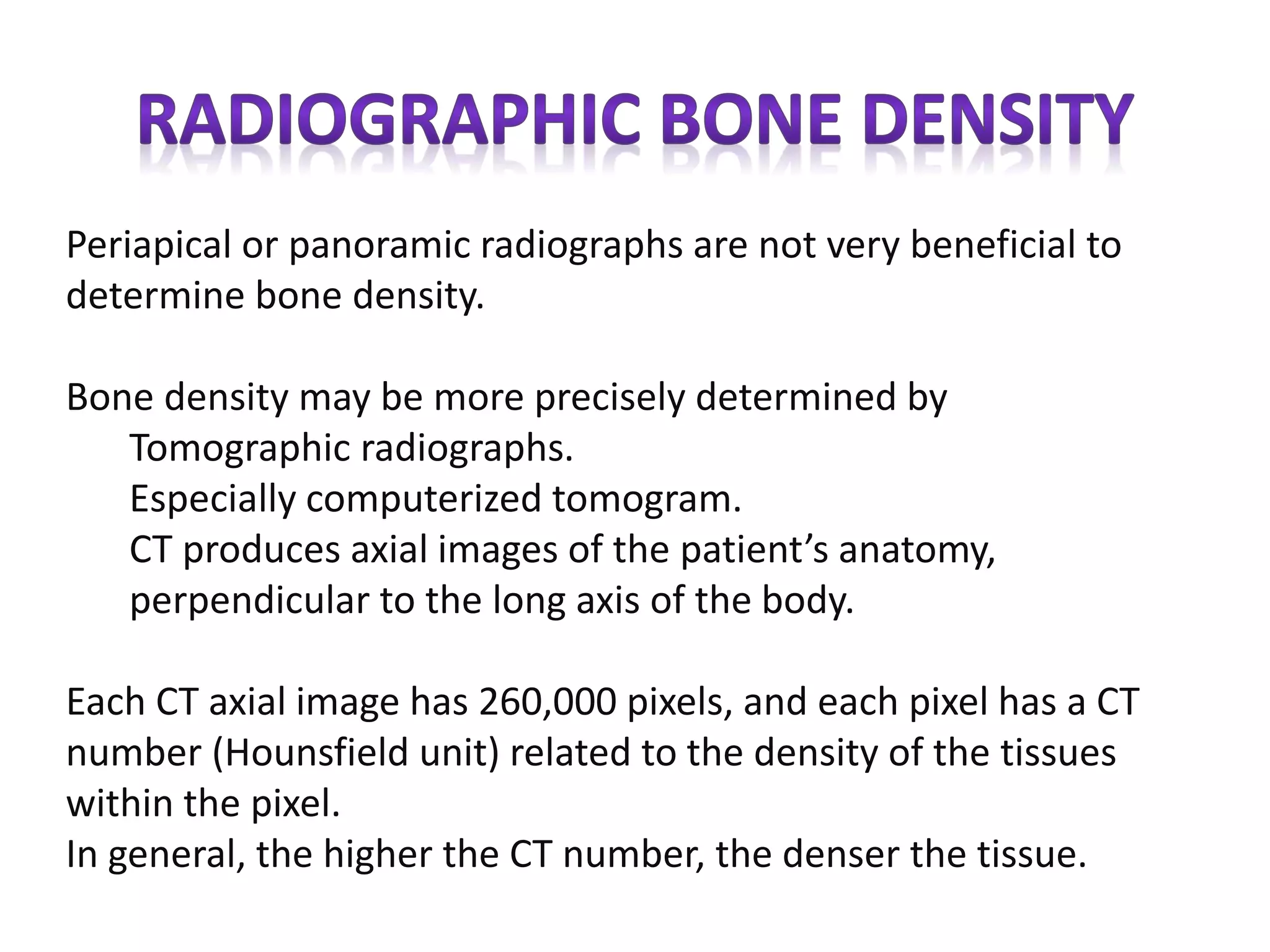 Bone density for dental implant. | PPTX