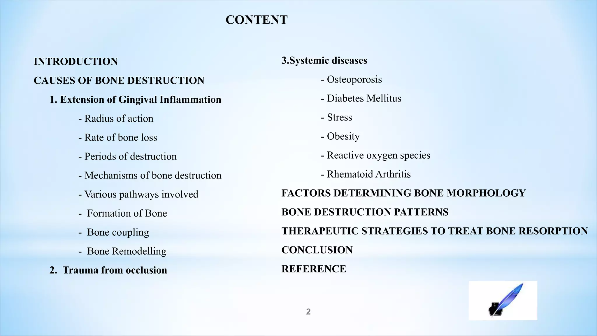 Bone destruction | PPT