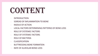 bone destruction IN PERIODONTAL RELATION | PPTX