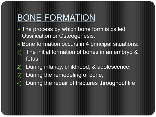 Bone development & growth | PPTX