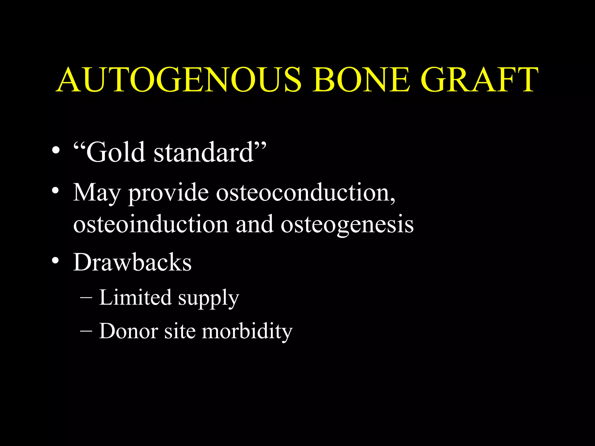 Bone grafting and bone graft substitutes | PPT