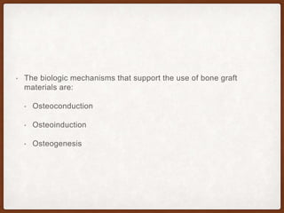 Bone Graft in Periodontal Treatment | PPTX