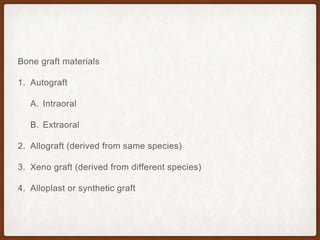 Bone Graft in Periodontal Treatment | PPTX