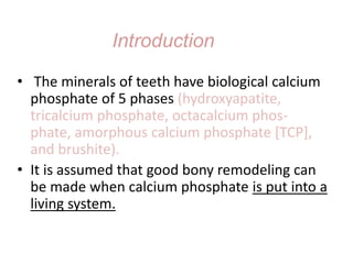 Bone graft material using teeth (article) copy | PPTX