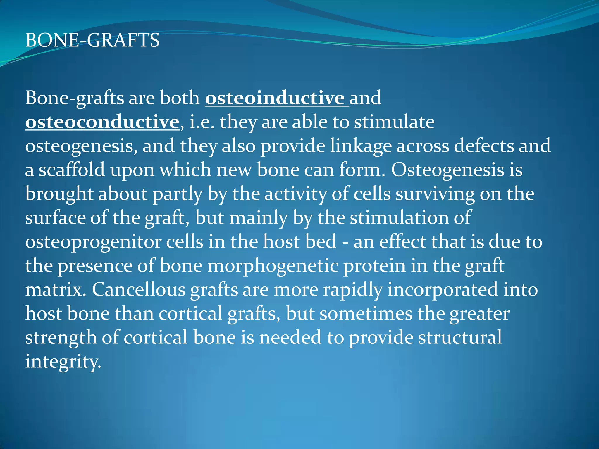 orthopedics.Bone grafts and club foot.(dr.omer barawe) | PPTX