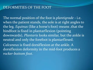 orthopedics.Bone grafts and club foot.(dr.omer barawe) | PPT