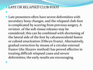 orthopedics.Bone grafts and club foot.(dr.omer barawe) | PPT
