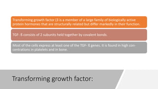 Bone grafts and growth factors implantology | PPTX