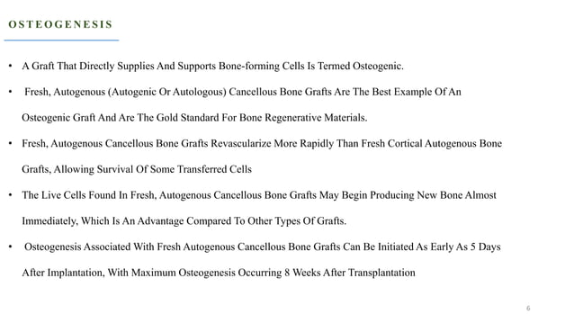 Bone grafts and substitutes | PPT