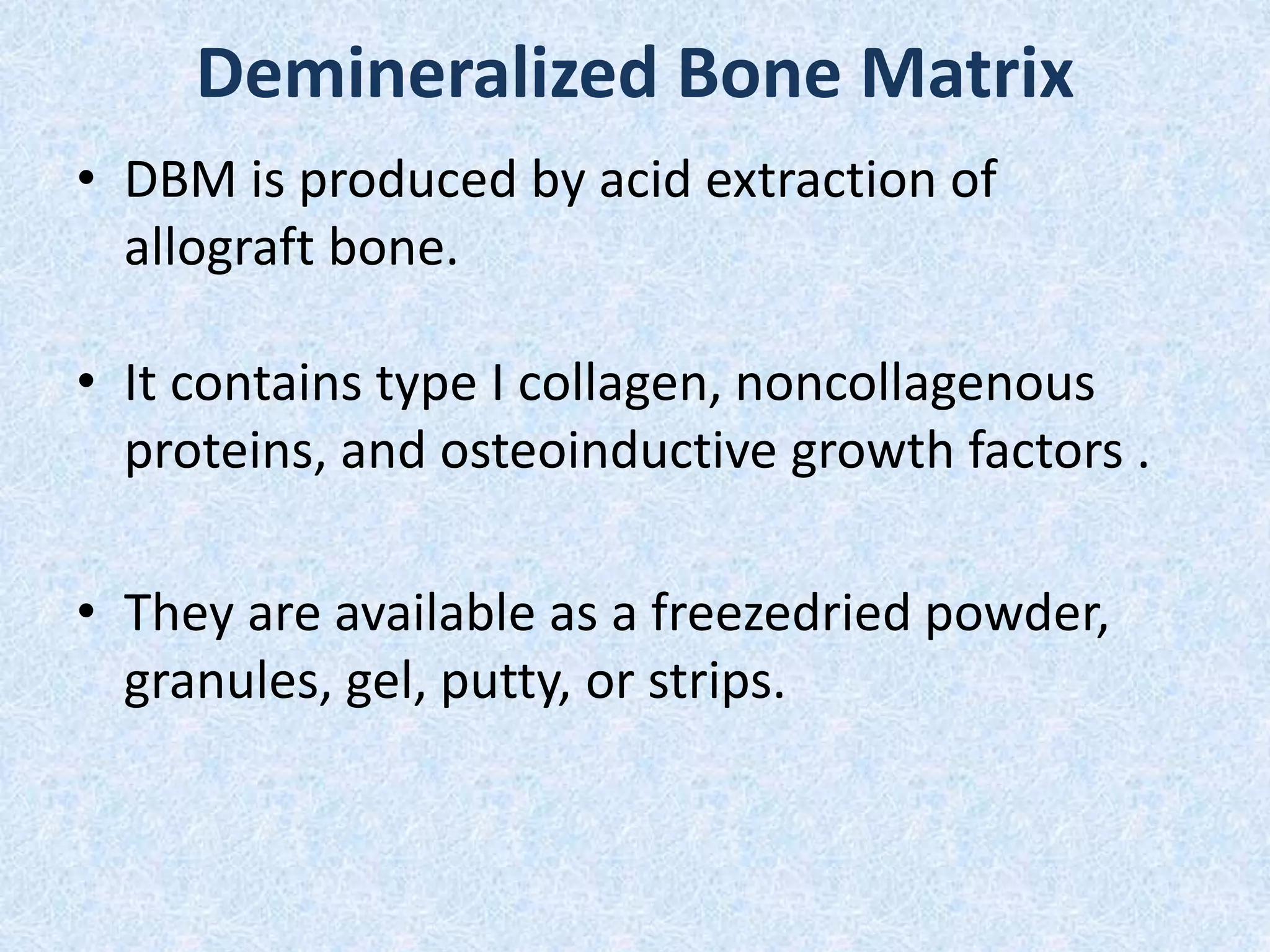 Bonegrafts & bonegraft substitutes | PPTX | Death, Injury, or Military ...