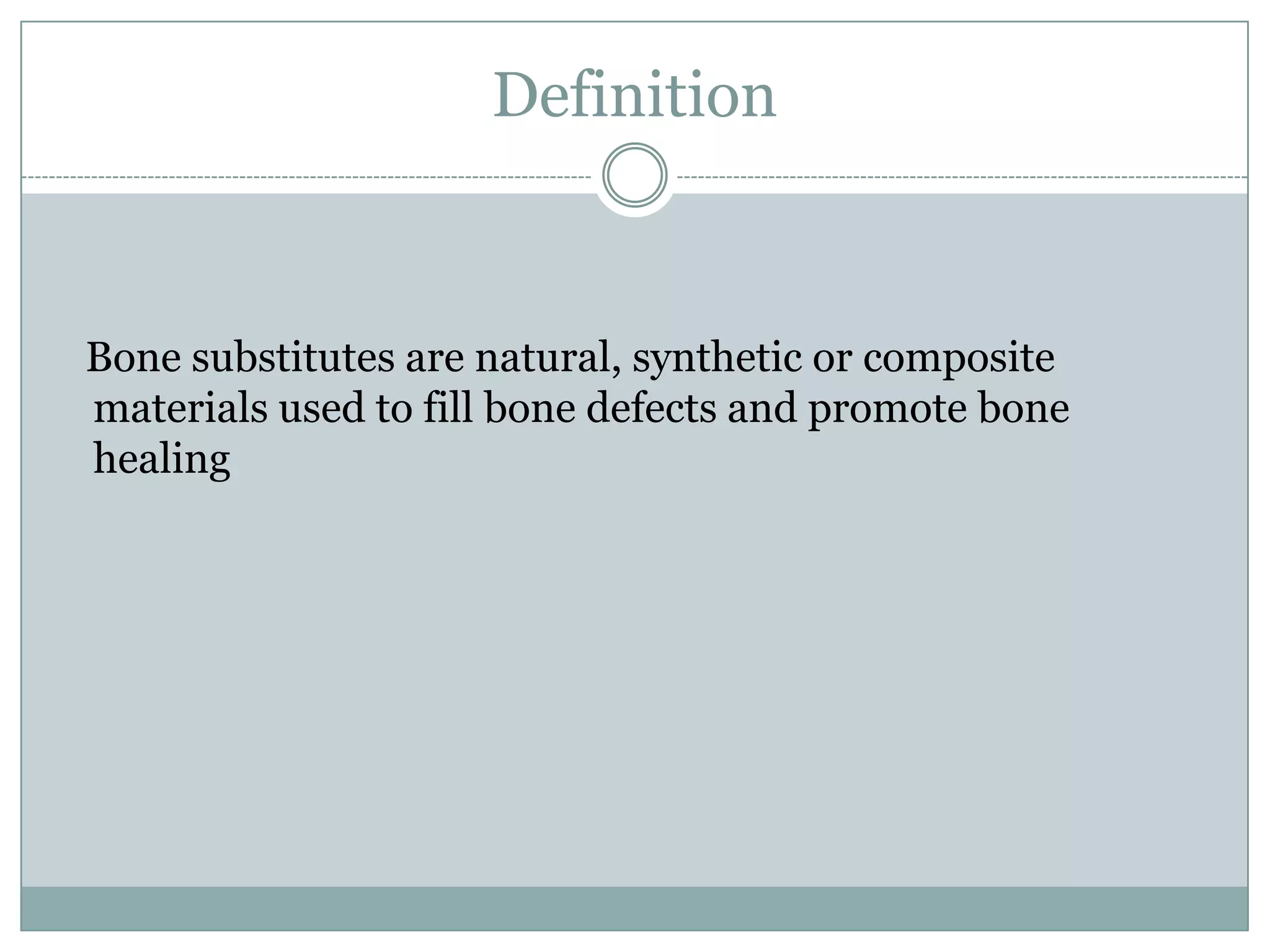 Bone graft substitutes | PPTX