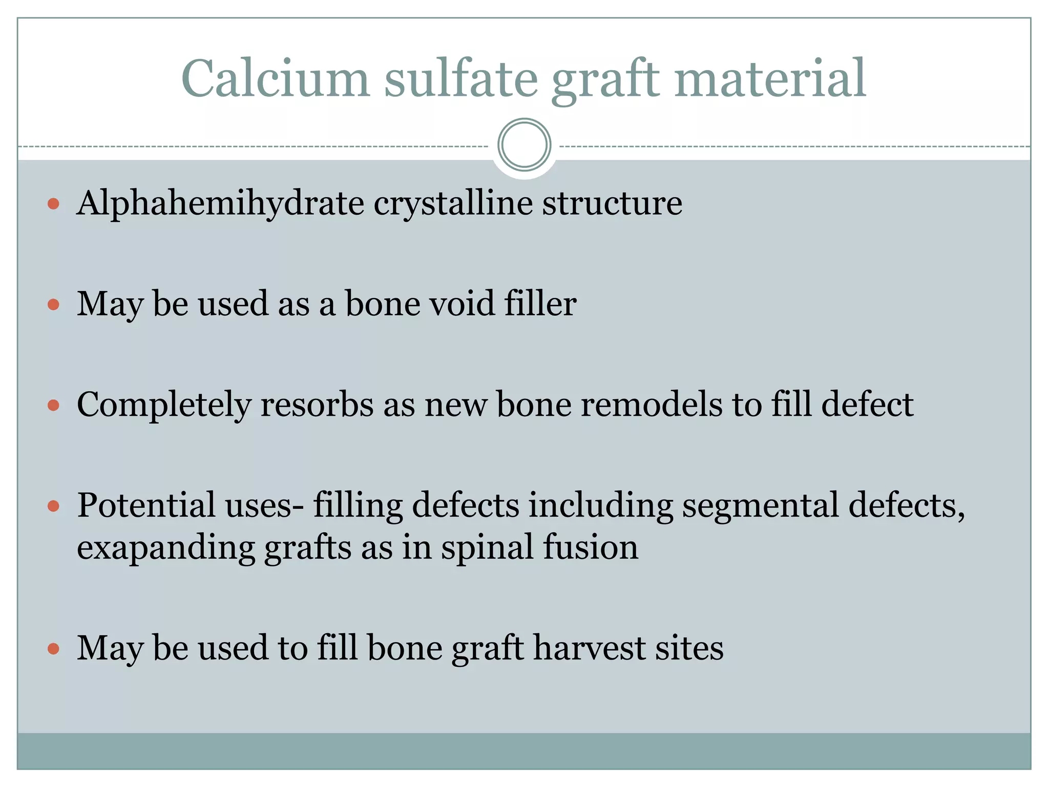 Bone graft substitutes | PPTX