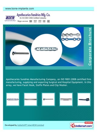 Apothecaries Sundries Manufacturing Company, New Delhi, Elbow Plate | PDF