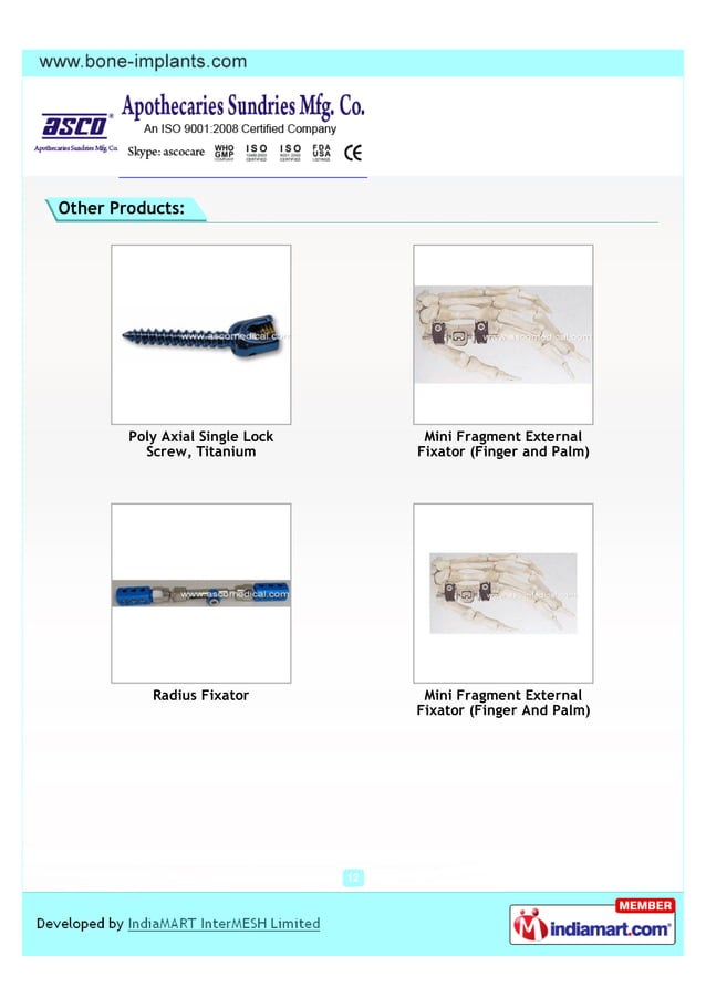 Apothecaries Sundries Manufacturing Company, New Delhi, Elbow Plate | PDF