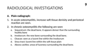 RADIOLOGIC FEATURES OF BONE INFECTION (OSTEOMYELITIS).pptx
