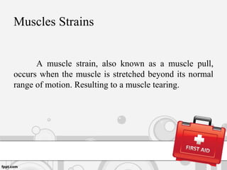 Bone, joint, and muscle injuries | PPTX