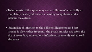 Bone, joint and spinal infection | PPTX