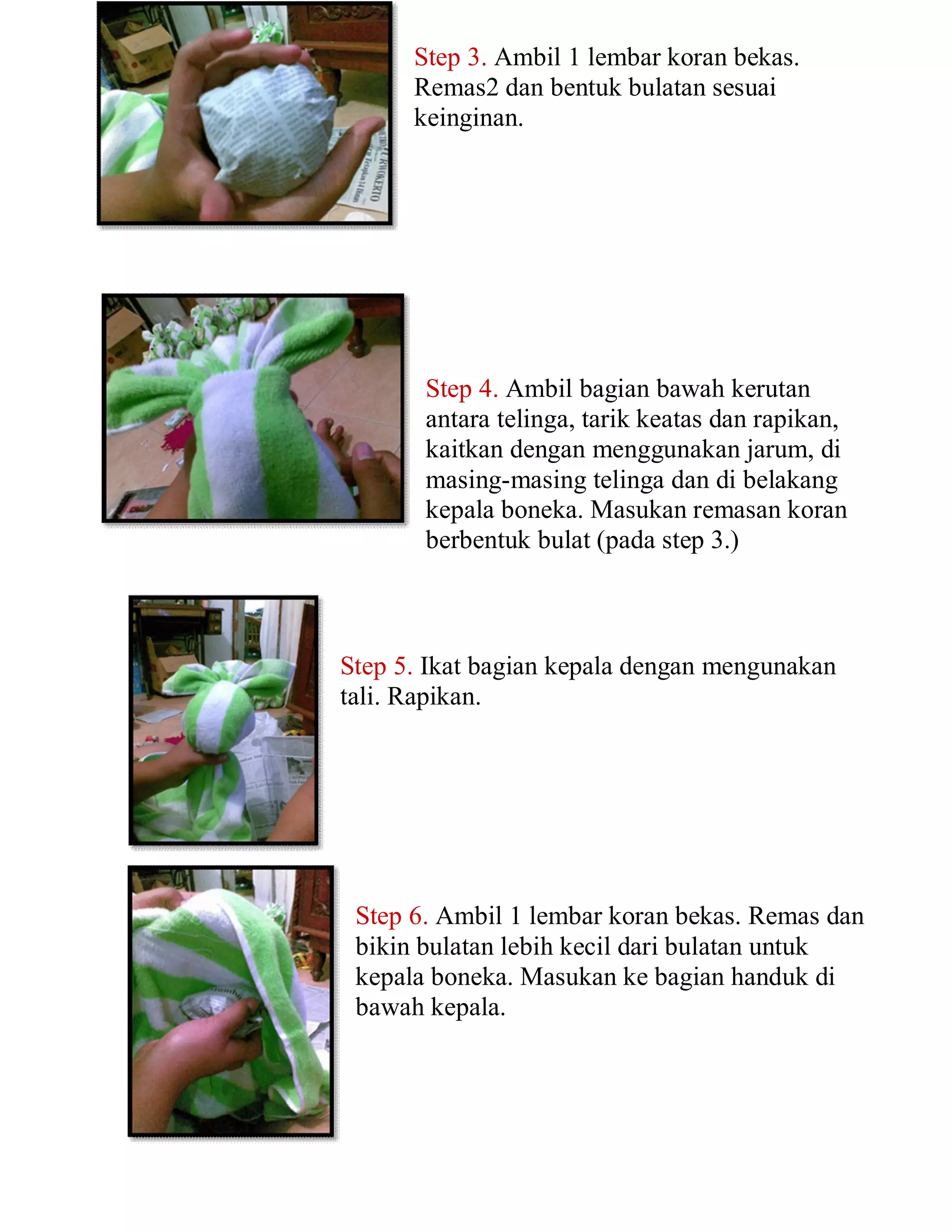 Boneka handuk | PDF