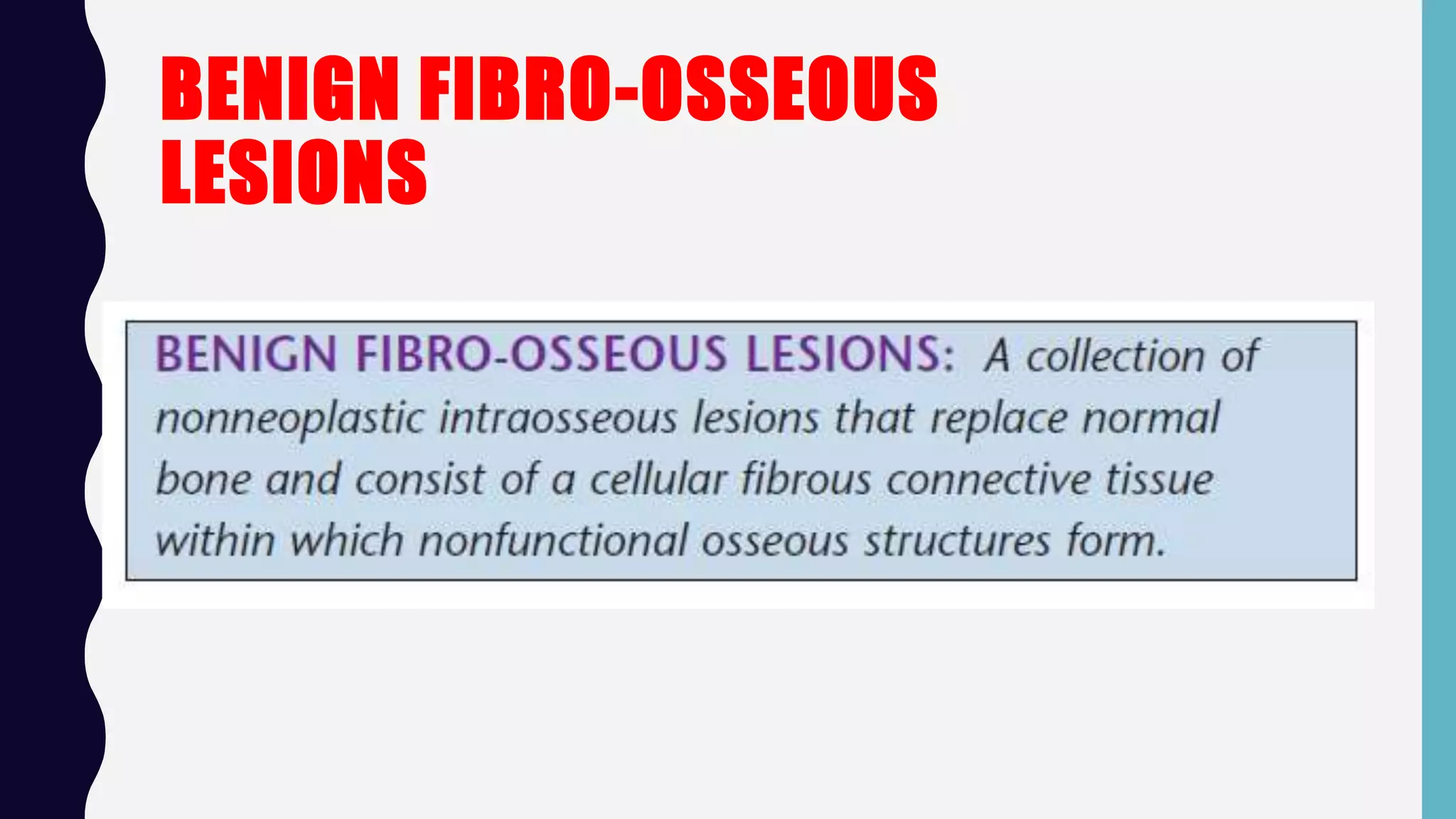 Bone Lesions Oral Pathology | PPTX
