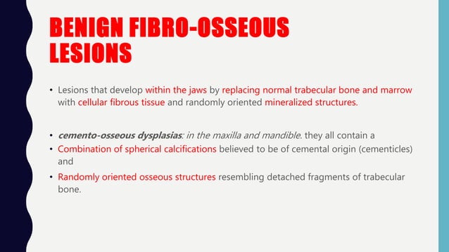 Bone Lesions Oral Pathology | PPTX