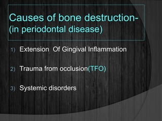 Bone loss and patterns of bone destruction | PPTX