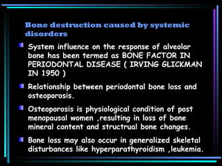 BONE LOSS & patterns of Bone destruction | PPT