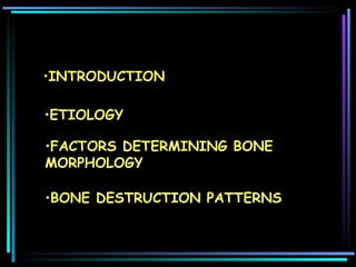 BONE LOSS & patterns of Bone destruction | PPT