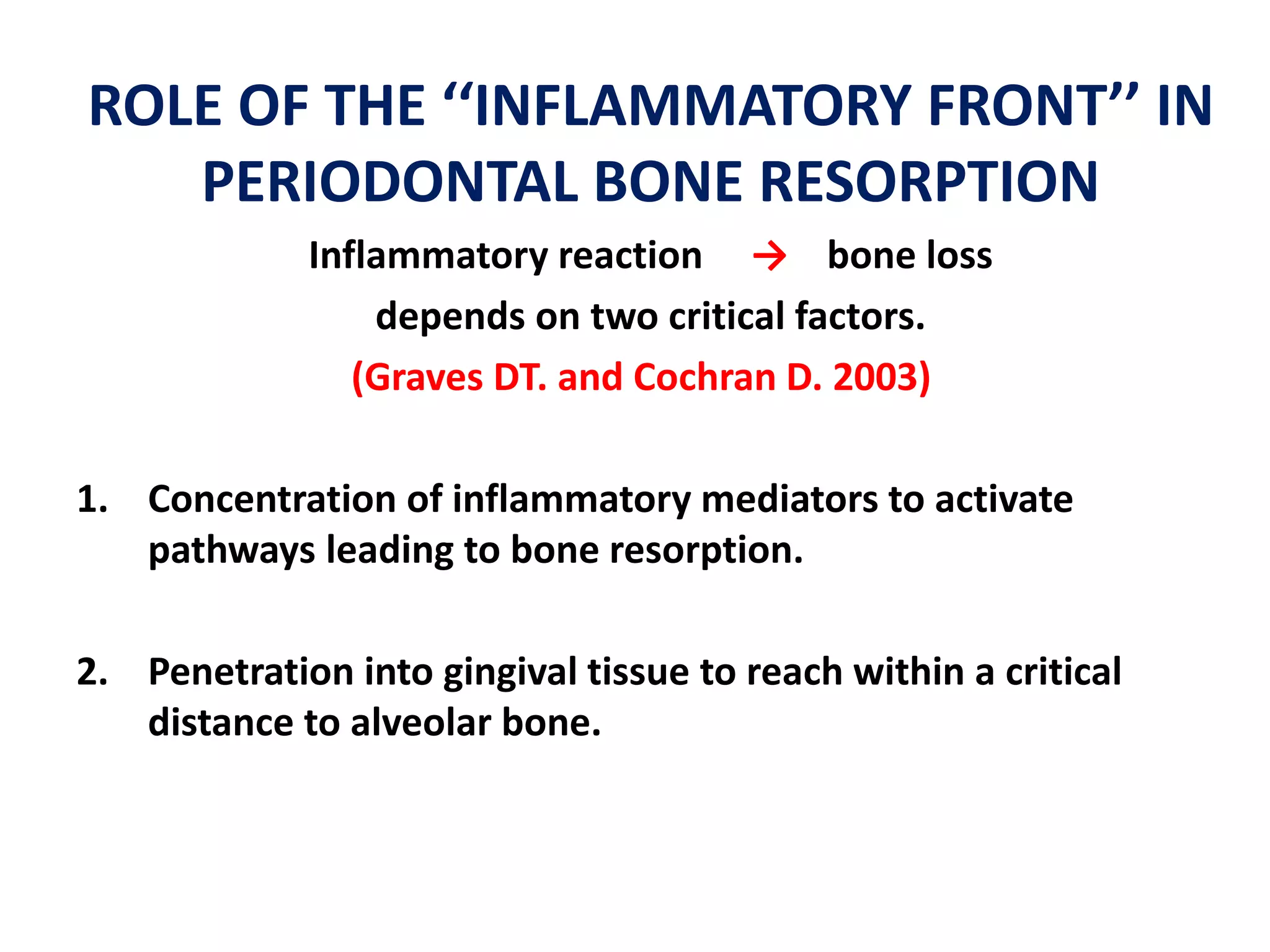 MECHANISM AND MEDIATORS OF BONE DESTRUCTION | PPTX