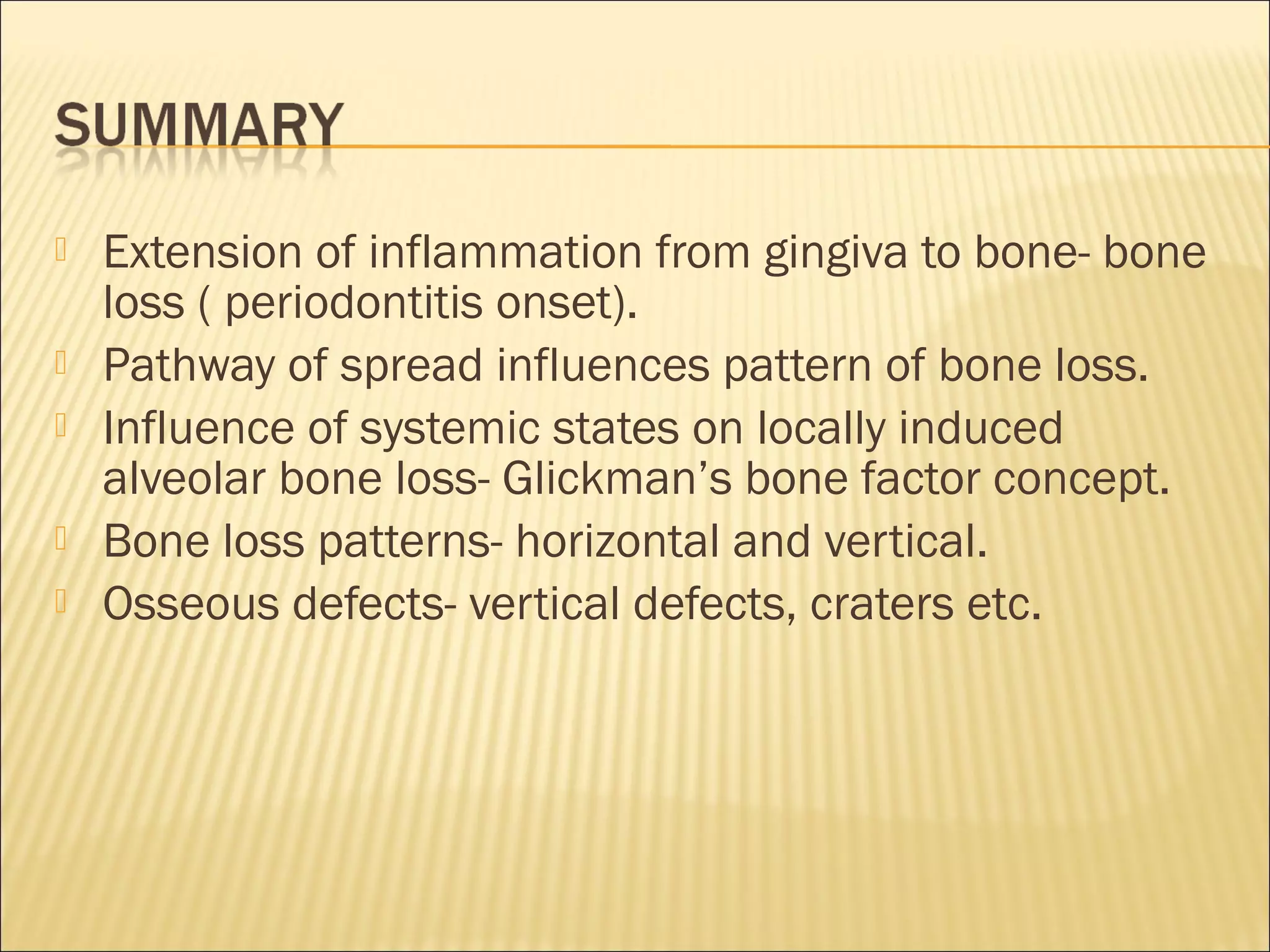 Bone loss and patterns of bone destruction- Dr Harshavardhan Patwal | PPT