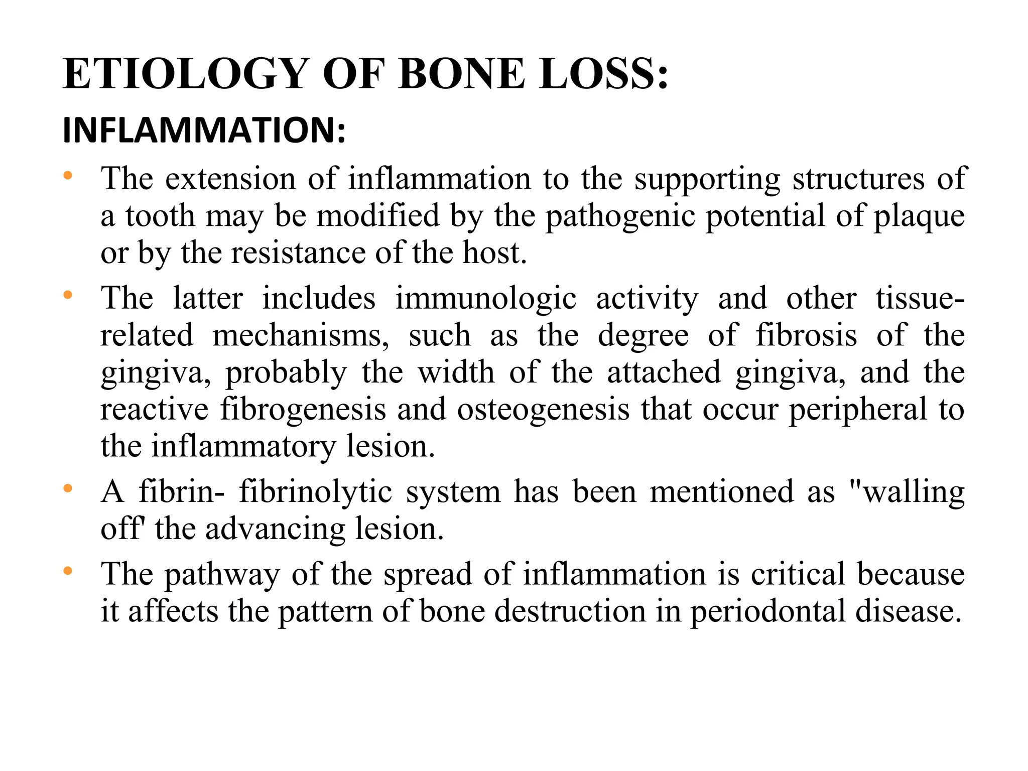 Bone loss and patterns of bone loss | PPT