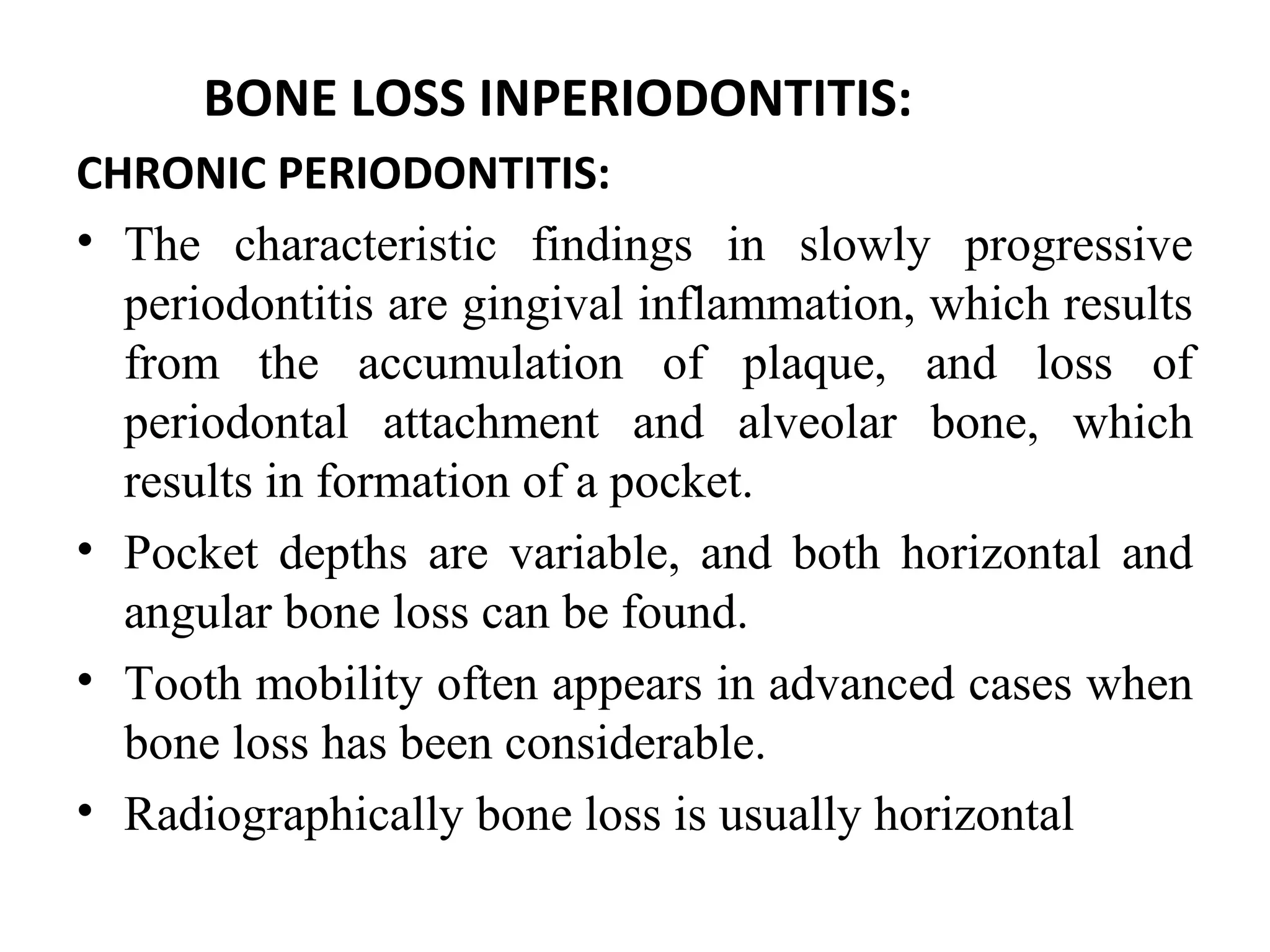 Bone loss and patterns of bone loss | PPT