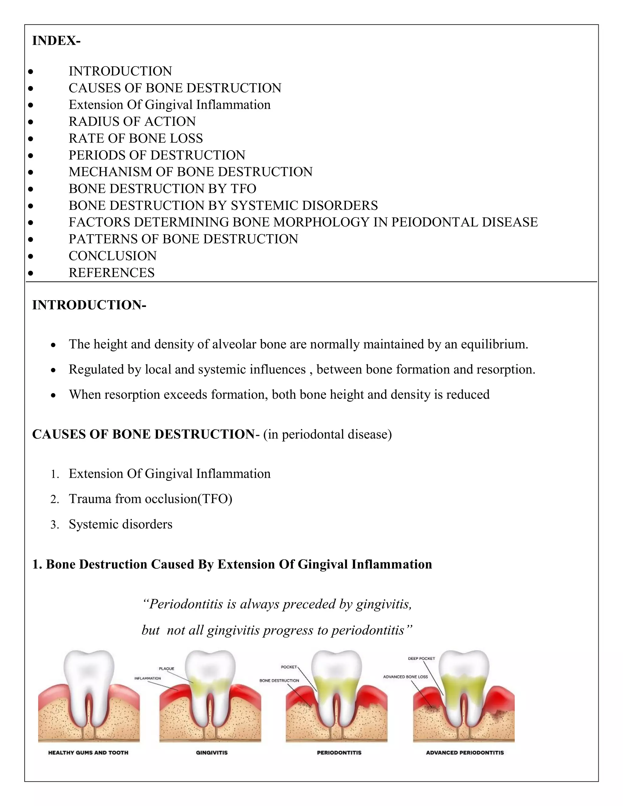 Bone loss patterns | PDF