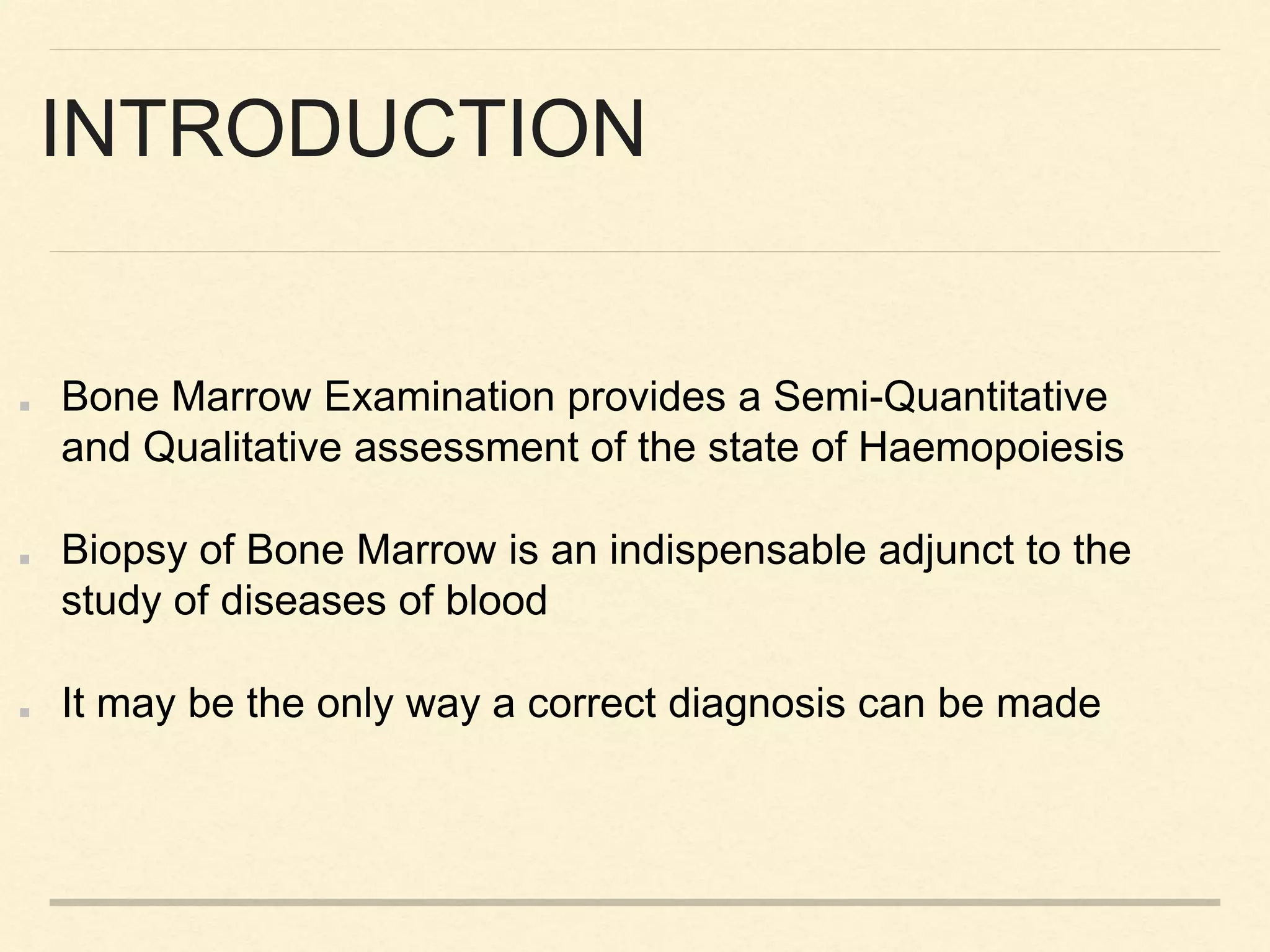 Bone marrow biopsy and interpretation | PPTX