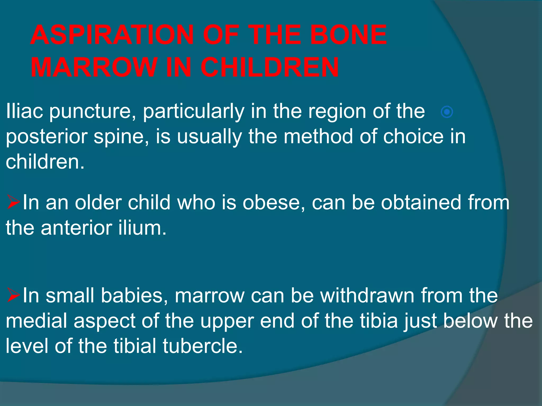 Bone marrow aspirate&biopsy preparation | PPTX