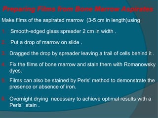 Bone marrow aspirate&biopsy preparation | PPTX