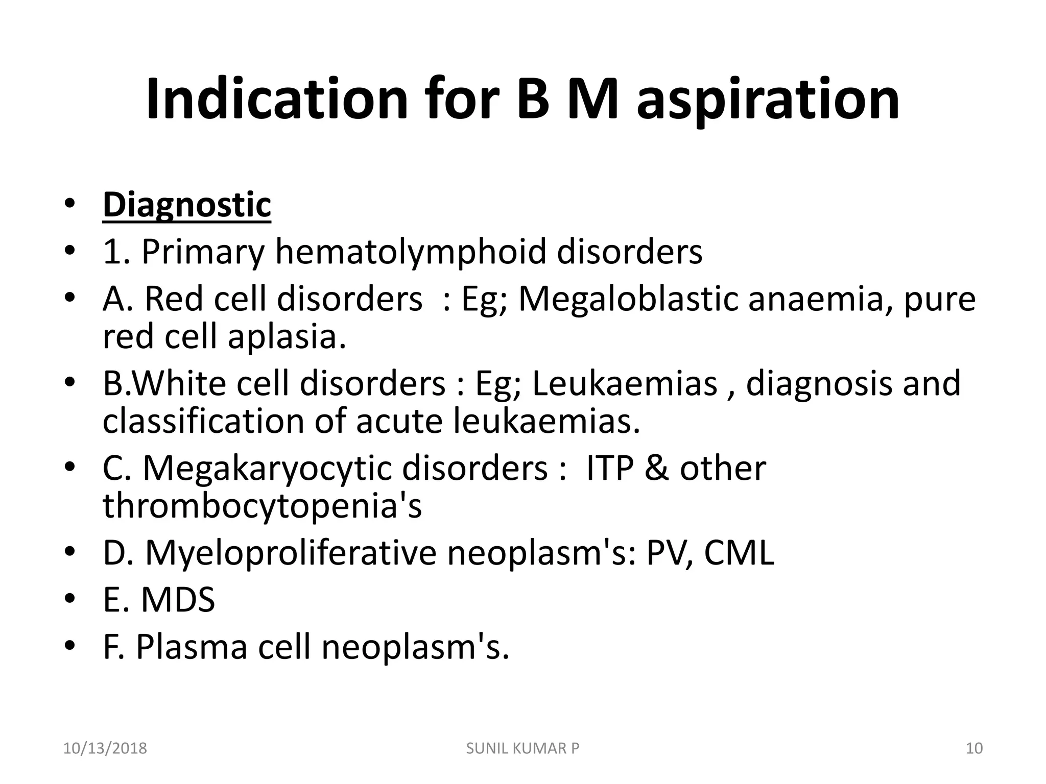 Bone Marrow Examination, BMA | PPTX