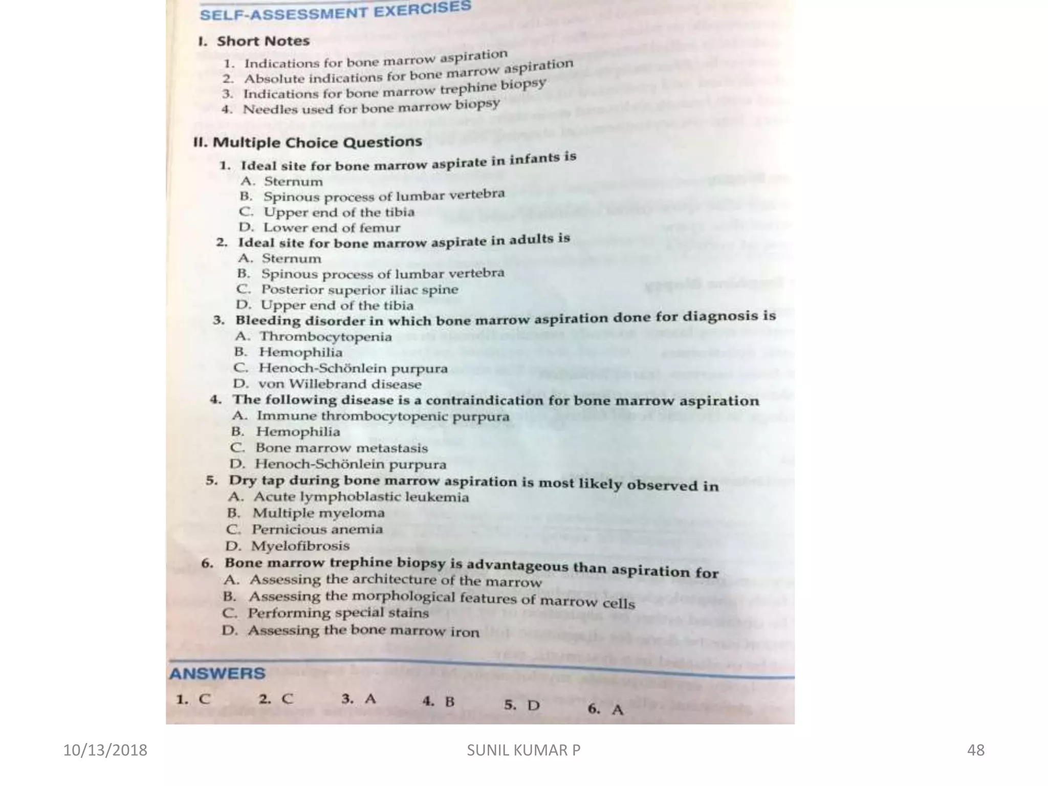 Bone Marrow Examination, BMA | PPTX