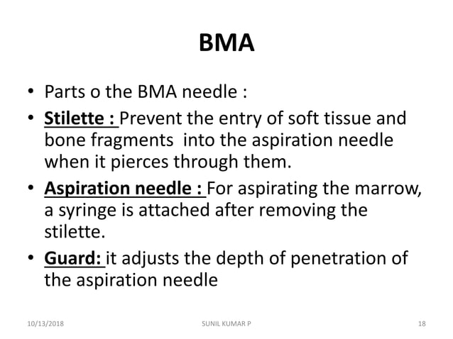 Bone Marrow Examination, BMA | PPTX