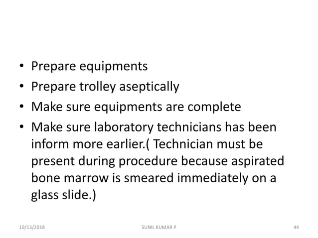 Bone Marrow Examination, BMA | PPTX