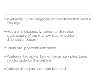 Bone marrow aspiration and biopsy | PPT